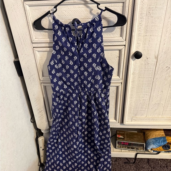 J. Crew | Dresses | J Crew Dark Blue Floral Maxi Dress | Poshmark